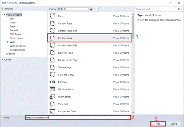 Sliding Entry In Xamarin.Forms